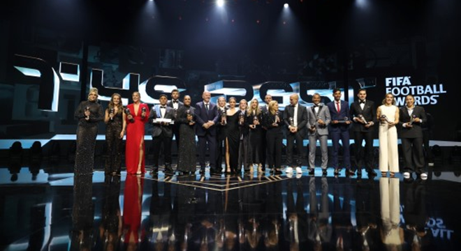 Aitana Bonmatí et Lionel Messi couronnés lors des The Best FIFA Football Awards 2023™ à Londres ...